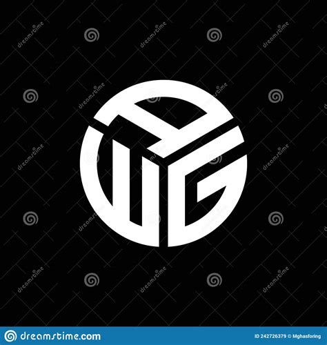 Awg Letter Logo Design On Black Background Awg Creative Initials