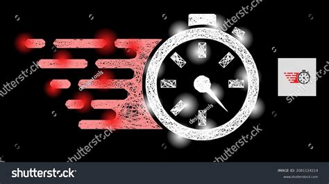 Bright Net Mesh Timer Lightspots On Stock Vector Royalty Free