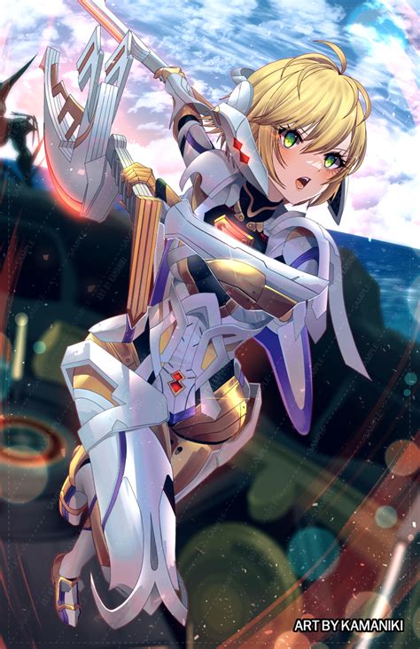 Fiora And Mecha Fiora Xenoblade Chronicles And 1 More Drawn By