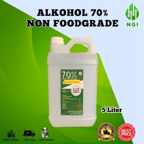 Jual Alkohol 70 Teknis Non Foodgrade 5 Liter Shopee Indonesia