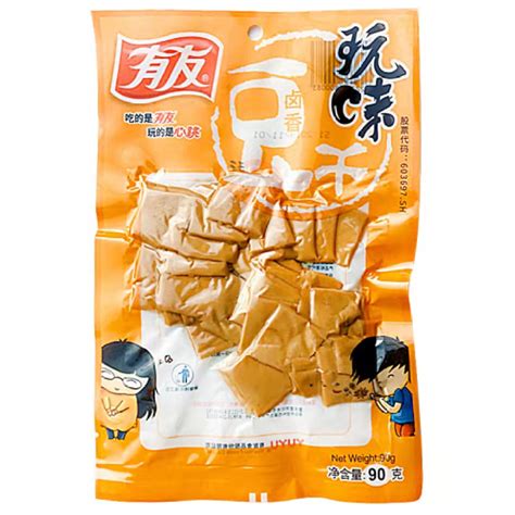 有友豆干麻辣泡椒卤香味90g 包 整箱 50包 保质期240天 零食小吃 阿里巴巴