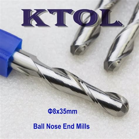 X MM Flute Ball Nose End Mill Cutter CNC Router Bits Engraving Tools D Slot Carving Carbide