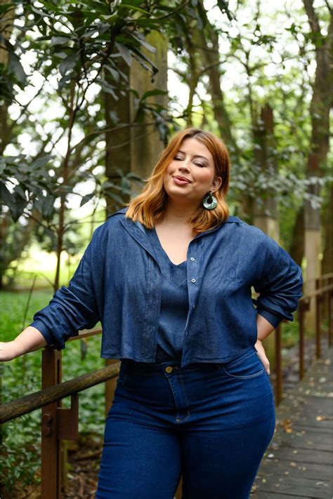 Camisa Cropped Plus Size Fiji Jeans Program Moda Moda Plus Size