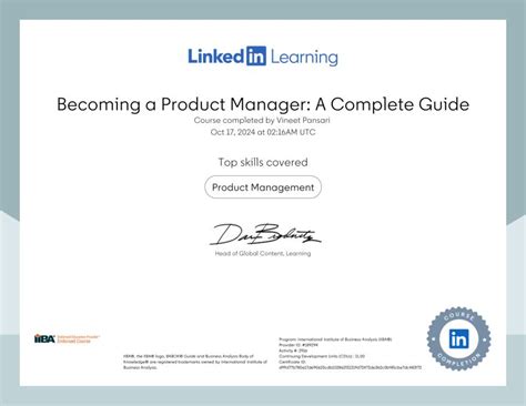 Certificate Of Completion Vineet Pansari