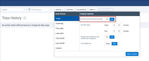 How To See Archived Vehicle Trip History In Mygeotab Geotab Community