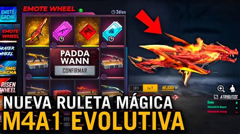 RAPIDO LLEGÓ RULETA MÁGICA M4A1 EVOLUTIVA DRAGON FLAMEANTE EMOTE