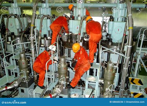 Super Tanker Vlcc Combined Engine Is The Power Unit Of The Ship