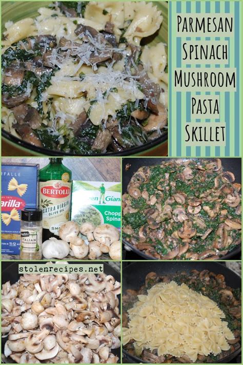 Parmesan Spinach Mushroom Pasta Skillet Artofit