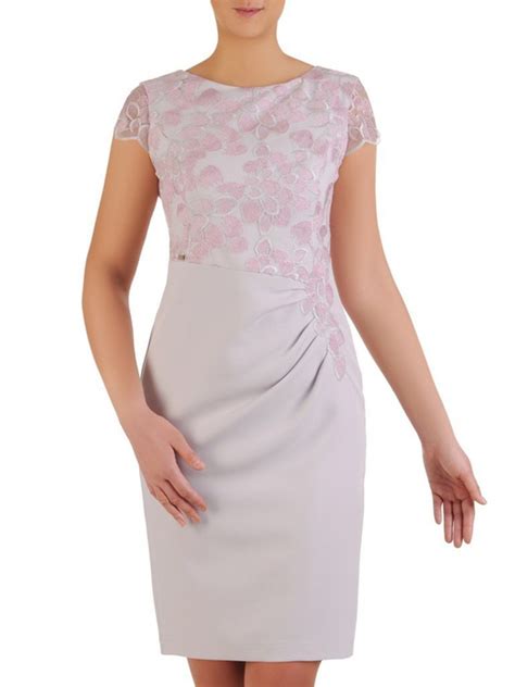 Sukienka Na Wesele Elegancka Kreacja Z Koronki I Tkaniny Sklep Online ModBiS Pl