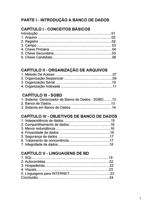 Ebook parte 1 introdução a banco de dados lyfreitase PARTE I