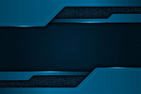 현대 추상적 인 미래 지향적 인 빛나는 푸른 배경과 도트 반짝이 효과 3차원 형태에 대한 스톡 벡터 아트 및 기타 이미지 3차원 형태 개념 검은색 Istock