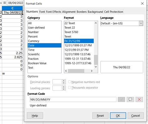 Calc Ignores My Cell Formatting English Ask Libreoffice
