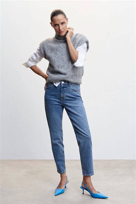 Mango mom jeans blauw kopen? | Morgen in huis | wehkamp