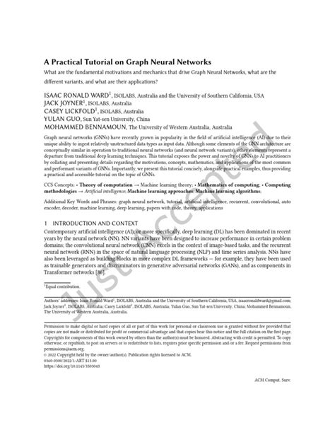 Apracticaltutorialongraphneuralnet Pdf Vertex Graph Theory Deep Learning