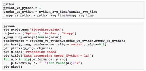 数据处理性能对比（python原生 Vs Pandas Vs Numpy） 知乎