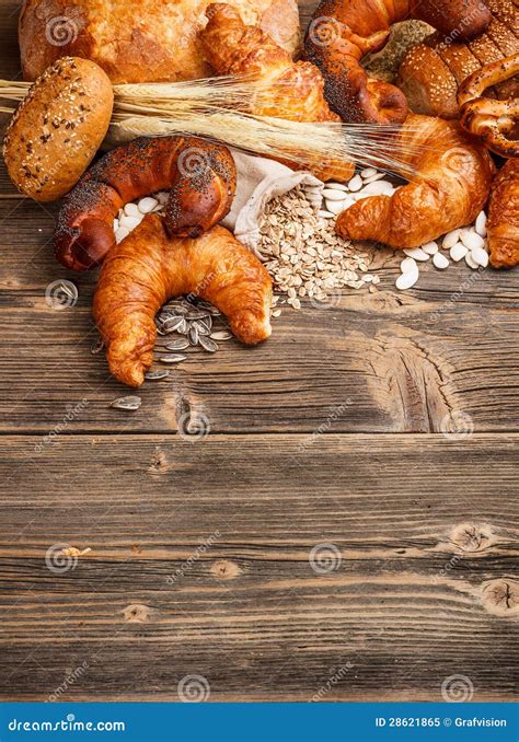 Different Types Of Baked Goods Stock Image Image Of Grain Group