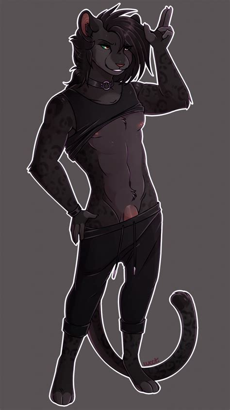 Rule 34 Anthro Black Body Black Bottomwear Black Clothing Black Fur