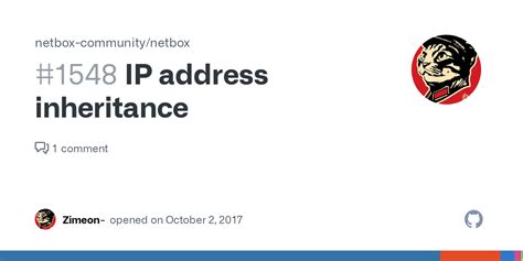 Ip Address Inheritance · Issue 1548 · Netbox Communitynetbox · Github