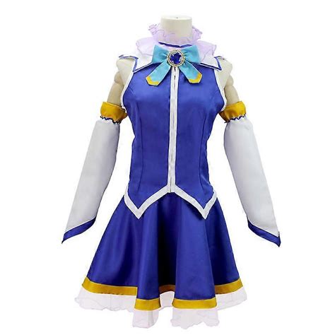 Cosdaddy Anime Konosuba Subarashii Aqua Cosplay Costume Satou Kazuma
