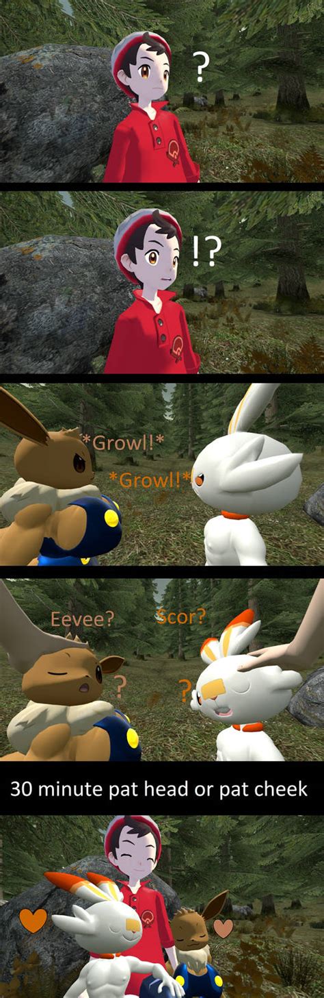 Scorbunny Vs Eevee Of Mine Victor 3 3 By Milepokemonhyper On Deviantart