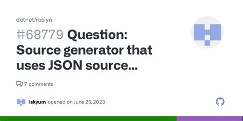 Question Source Generator That Uses Json Source Generator · Issue
