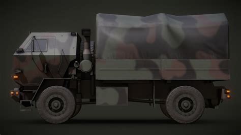 3d Model Lmtv Military Truck Vr Ar Low Poly Cgtrader
