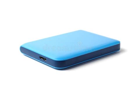 внешний диск Ssd или Hdd с большим объемом памяти на белом фоне ...