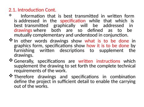 Chap 1 Contract Specification And Quantity Pptx