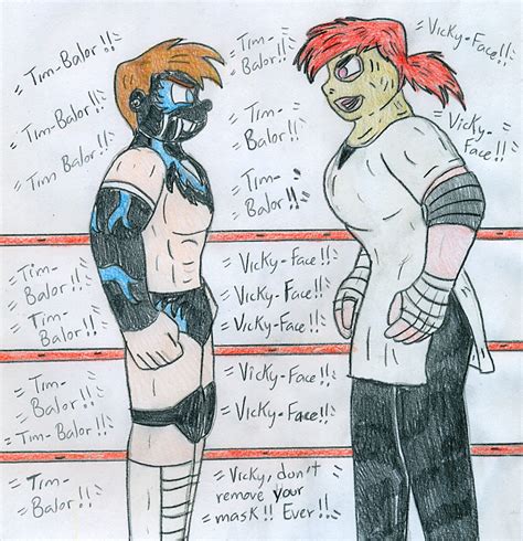 Wrestling Timmy Balor And Vicky Face By Jose Ramiro On Deviantart