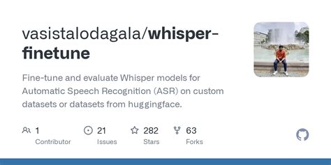 GitHub Vasistalodagala Whisper Finetune Fine Tune And Evaluate Whisper Models For Automatic