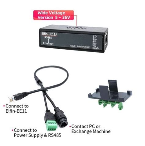 bộ chuyển đổi kết nối mạng ethernet sang rs485 modbus rtu elfin ee11