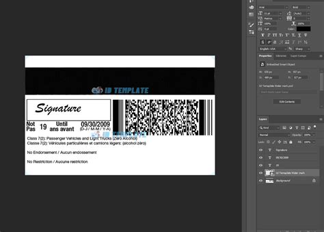 Ontario Driving License Psd Template Driving License Template