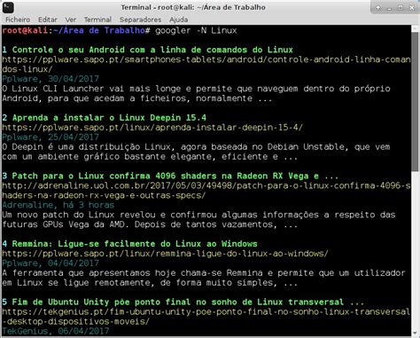 Googler Pesquisar no Google através do Terminal Linux
