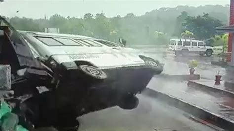Four Killed As Ambulance Overturns After Hitting Toll Booth Near Udupi