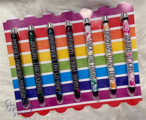 Sweary Days Epoxy Inkjoy Pens Etsy