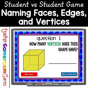 Faces Edges Vertices Students Vs Students Powerpoint Game By Teacher Gameroom