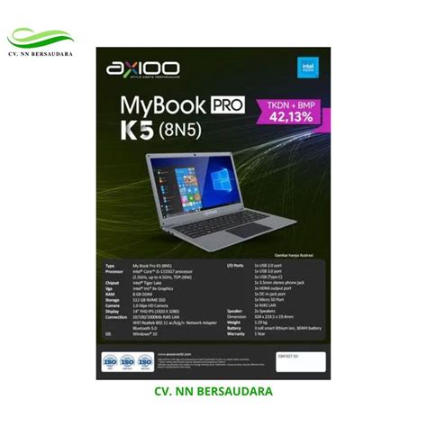 Axioo MyBook Pro K5 8N5
