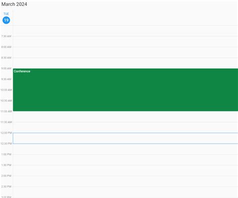 flutter syncfusion calendar is not showing the first time interval