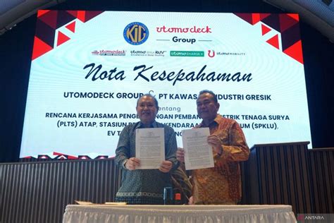 Kig Dan Utomodeck Kerja Sama Bangun Pltsa Atap Dan Spklu Antara News Jawa Timur