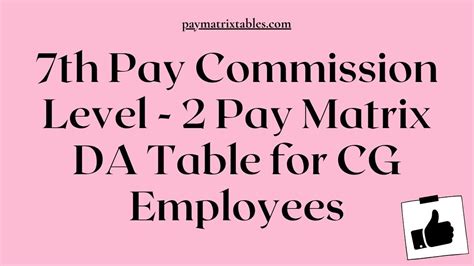Pay Hierarchy Table For Pay Level 2 Updated Salary Chart 2025 Paymatrixtables