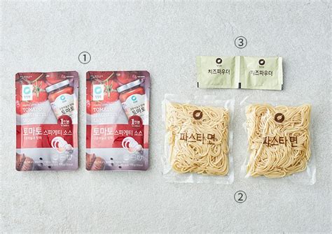 청정원 갈릭and어니언 토마토 파스타 마켓컬리