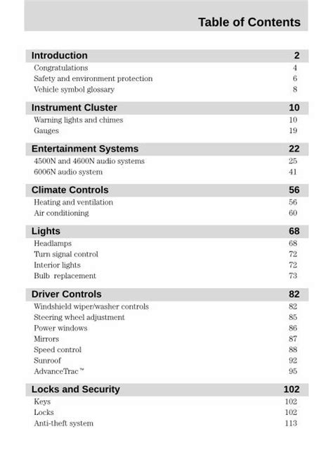 Pdf Table Of Contents Table Of Contents
