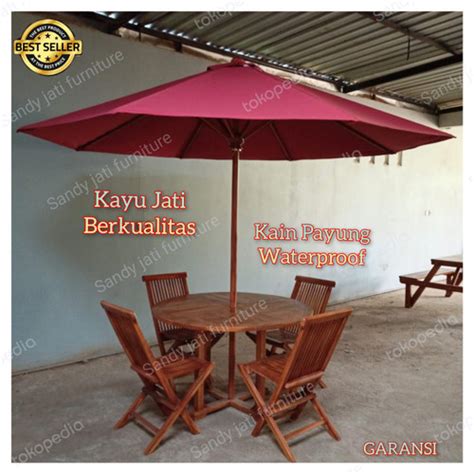 Jual Tenda Kursi Payung Pantai Cafe Meja Kursi Payung Taman Cafe Non