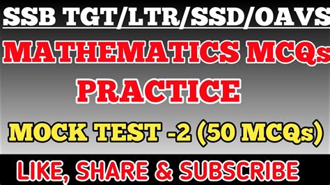 SSB TGT PCM MOCKTEST 2 SOLUTION MOCKTEST FOR SSB TGT LTR OAVS