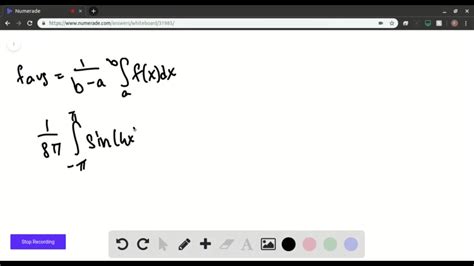 solved find or approximate all points at which the given function equals its average value on