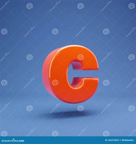 Maletín De 3 D Letras C De Lava Exuberante Stock De Ilustración