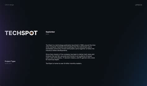 Techspot News Site On Behance