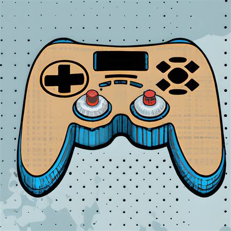 Cute Game Controller Pop Art Cartoon Vector Retro Fashion Kitsch