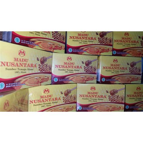 Jual Madu Nusantara Sachet Madu Royal Jelly Bee Pollen Shopee