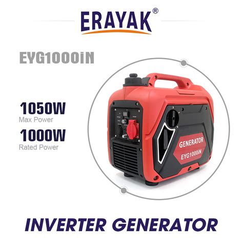 Erayak 1000w 220v Super Quiet Silent Portable Digital Inverter Power